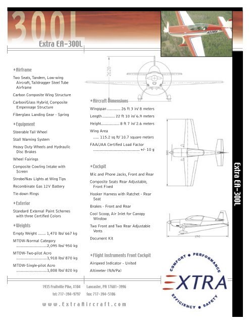 canned-300 infosheet - Extra aircraft Extra 300 Extra 300L Extra 300s