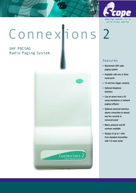 Scope Connexions 2 brochure - Scope Communications