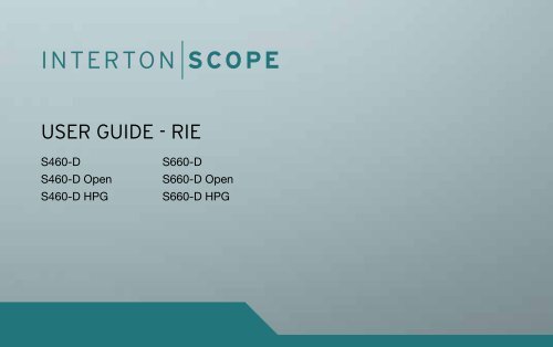 Scope RIE User Guide - Interton