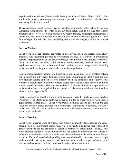 experienced practitioners