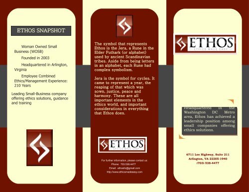 Download Ethos Brochure