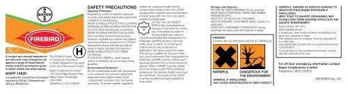 Firebird Label - Bayer CropScience
