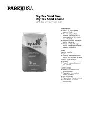 Data Sheet: DPR Standard Acrylic Finishes - Parex