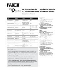 Data Sheet: DPR Standard Acrylic Finishes - Parex