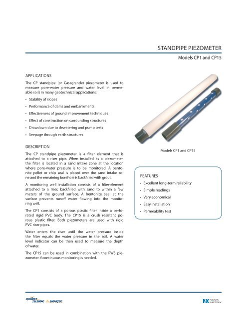 STANDPIPE PIEZOMETER