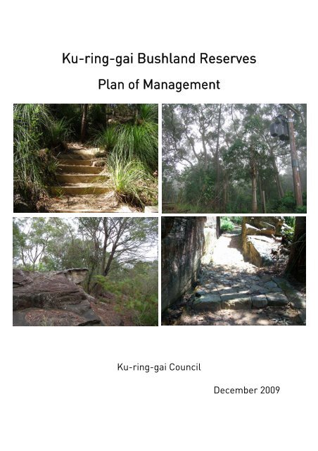 Bushland Reserves - Plan of Management (pdf. 2MB) - Ku-ring-gai ...