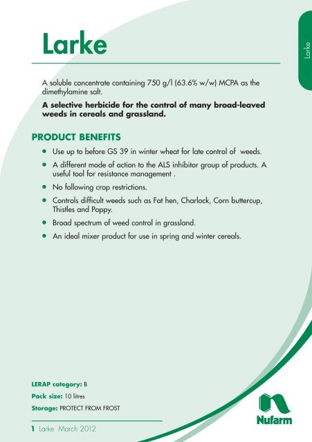 Nufarm Uk Nufarm UK