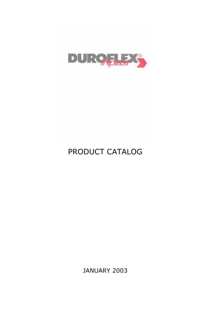 PRODUCT CATALOG - Duroflex