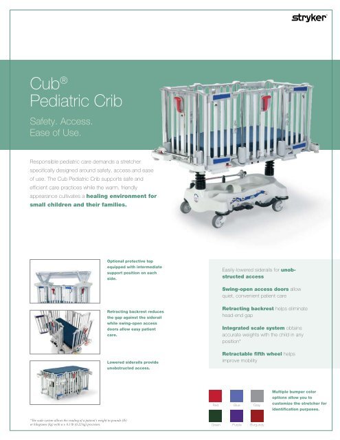 Cub Spec Sheet Front - Stryker