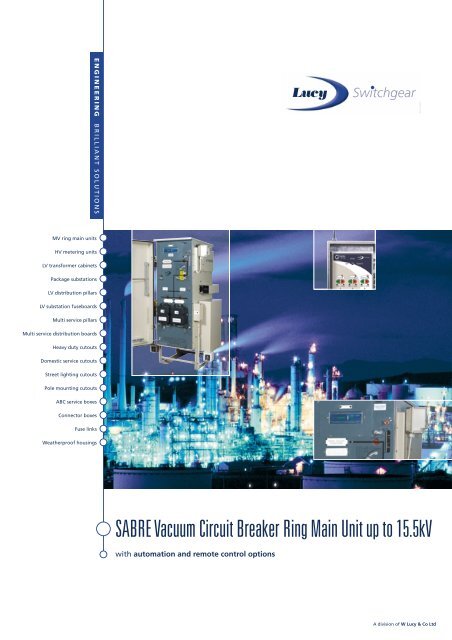 SABRE Vacuum Circuit Breaker Ring Main Unit up - Lords Energy ...