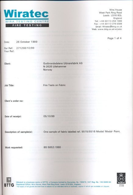 Modal Fire BS 5852-2 crib 5