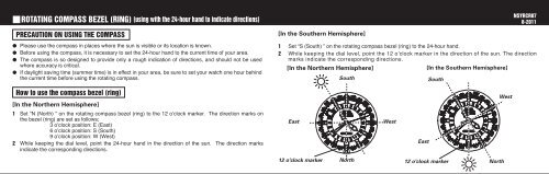 rotating compass bezel (ring) - Seiko