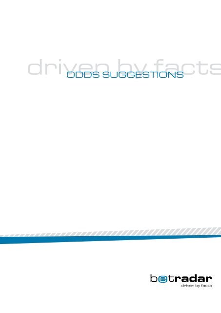 Odds Suggestions from Betradar