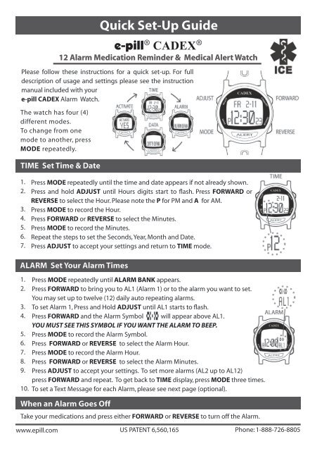 Quick Set-Up Guide Quick Set-Up Guide