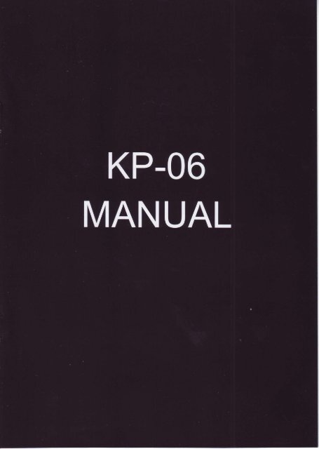 kjw kp06 user manual - KJWorks Latest News - Official KJW USA ...
