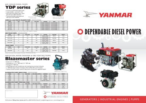 YDP series - Yanmar