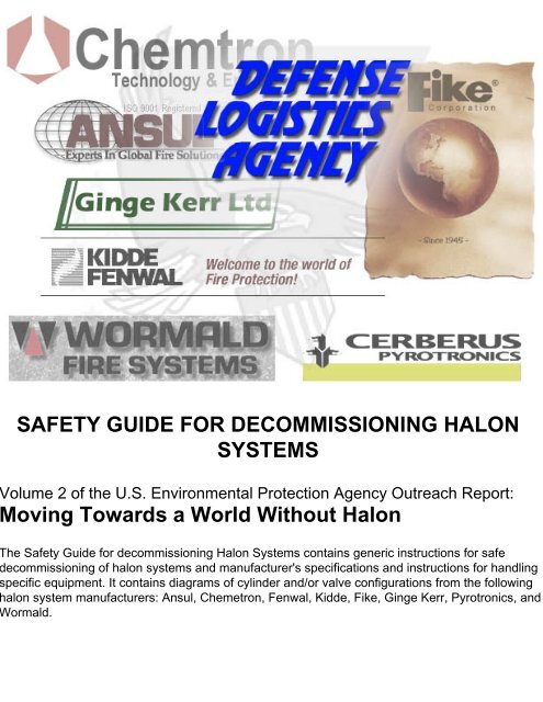 Safety Guide for decommissioning Halon Systems - Halon Recycling ...