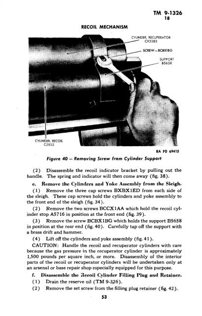 RECOIL MECHANISM TM 9-132