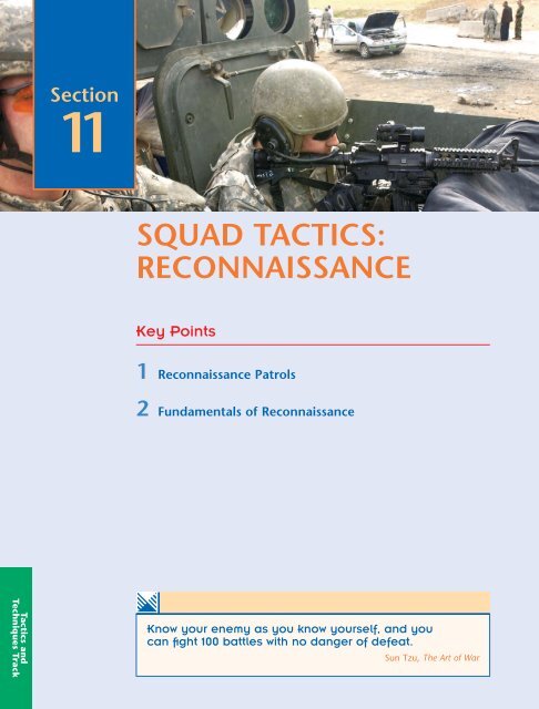 SQUAD TACTICS: RECONNAISSANCE - UNC Charlotte Army ROTC