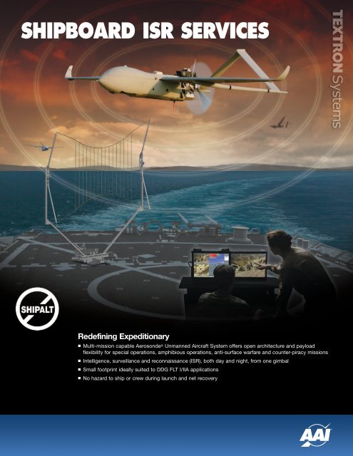 SHIPBOARD ISR SERVICES - AAI Corporation