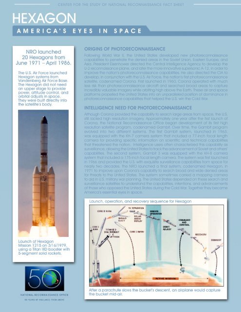 Fact Sheet - National Reconnaissance Office