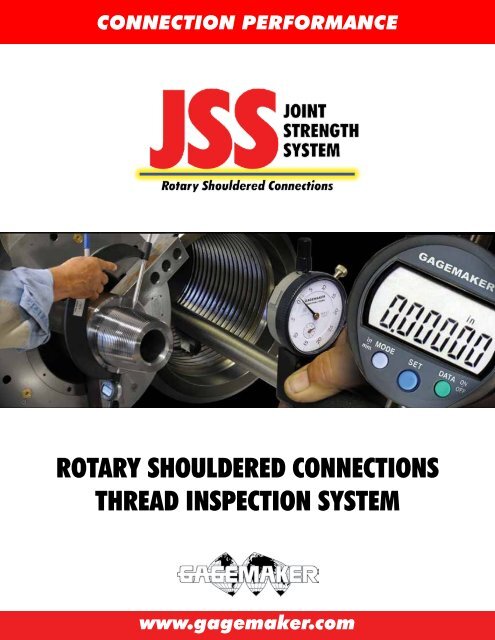 rotary shouldered connections thread inspection system - Gagemaker