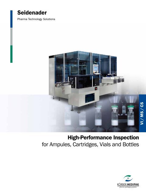 High-Performance Inspection for Ampules, Cartridges ... - Seidenader