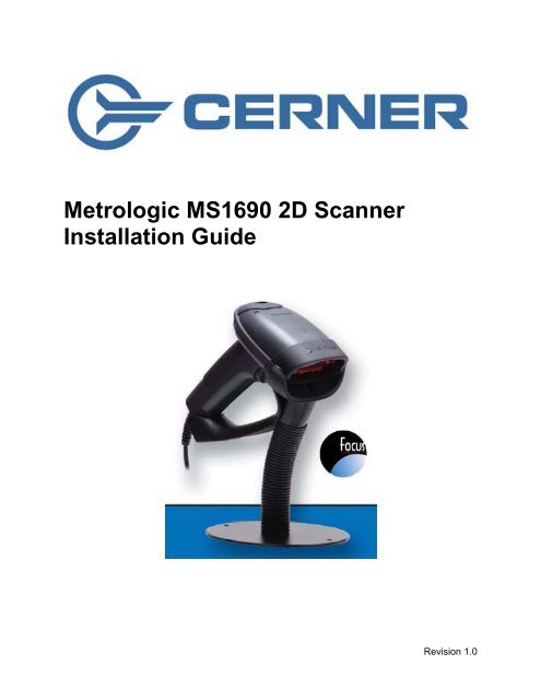Metrologic MS1690 2D Scanner Installation Guide - Bar Code ...