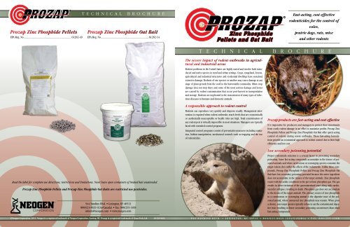 Zinc Phosphide Pellets and Oat Bait - Neogen Corporation