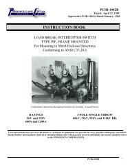 metal enclosed load break interrupter switchgear - Powercon ...