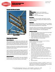 Side-Break Switch Ordering Information - Seeco