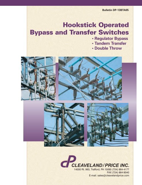 Hookstick Operated Bypass and Transfer Switches - Cleaveland ...