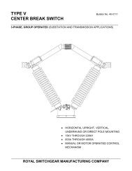 The AVB vertical-break switch is an aluminum, three-pole, outdoor ...