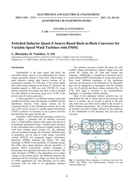 Switched Inductor Quasi-Z-Source Based Back-to-Back Converter ...