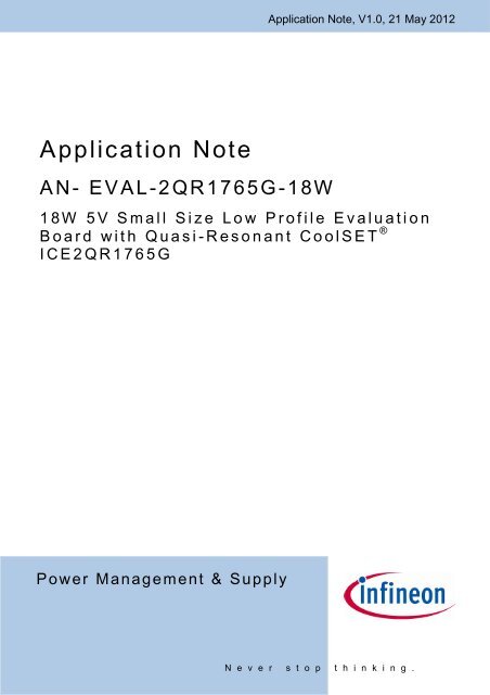 Application Note - Infineon