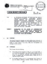 Budget Circular No. 2007-1 - DBM