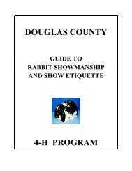PaSRBA Rabbit Showmanship Score Sheet