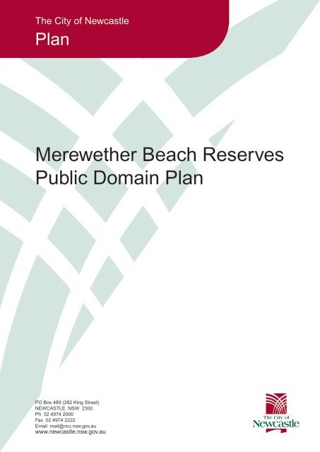 Public Domain Plan - Merewether - Newcastle City Council