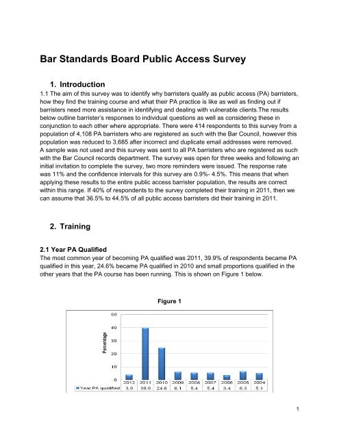 Bar Standards Board Public Access Survey - The Legal Services ...