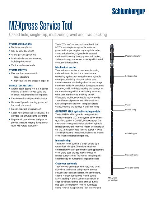 MZ-Xpress Service Tool - Schlumberger