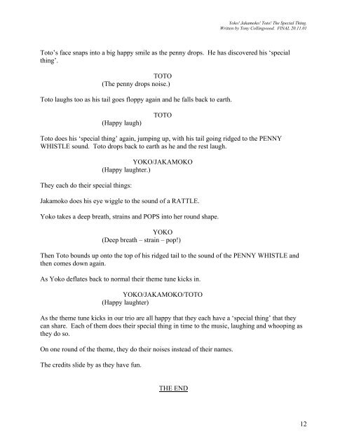 Yoko! Jakamoko! Toto! The