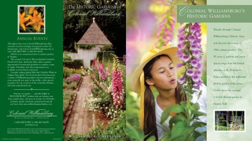 Download Gardens brochure - Colonial Williamsburg