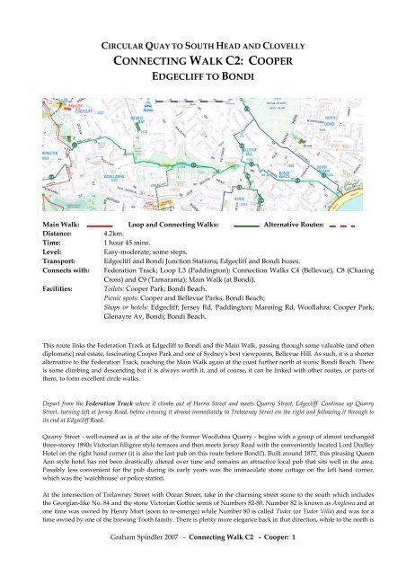 connecting walk c2 - Walking Coastal Sydney