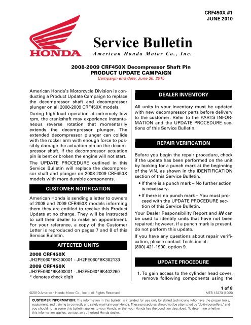 MTB 13273 2008-2009 CRF450X Decomp Shaft Pin - PUD (R36).fm