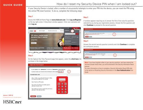 How do I reset my Security Device PIN when I am locked out?