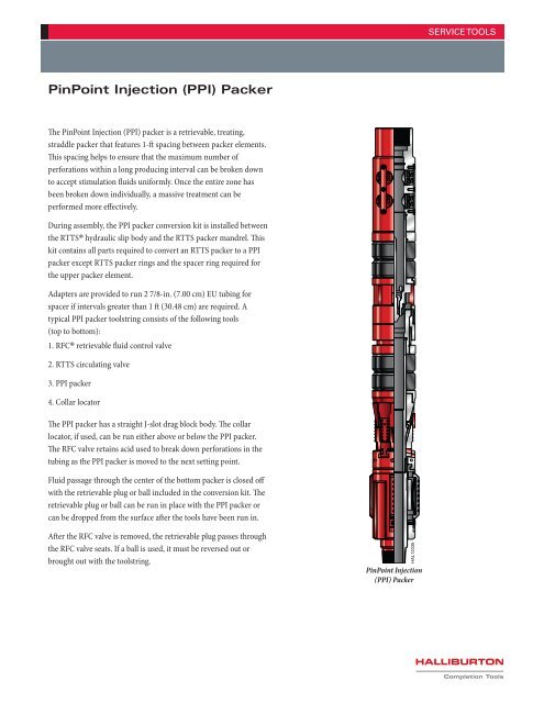 PinPoint Injection (PPI) Packer - Halliburton
