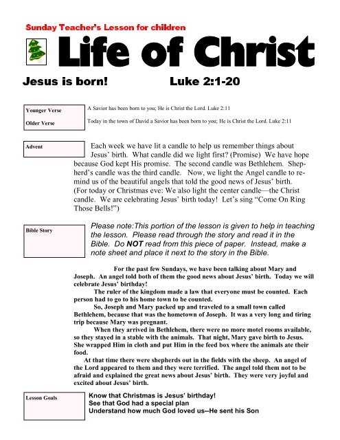 Jesus is born! Luke 2:1-20 - Mission Arlington