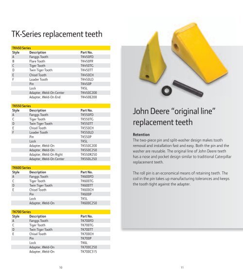 TK-Series replacement tee