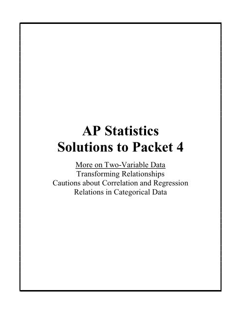 soln 4.pdf - Lakeridge High School