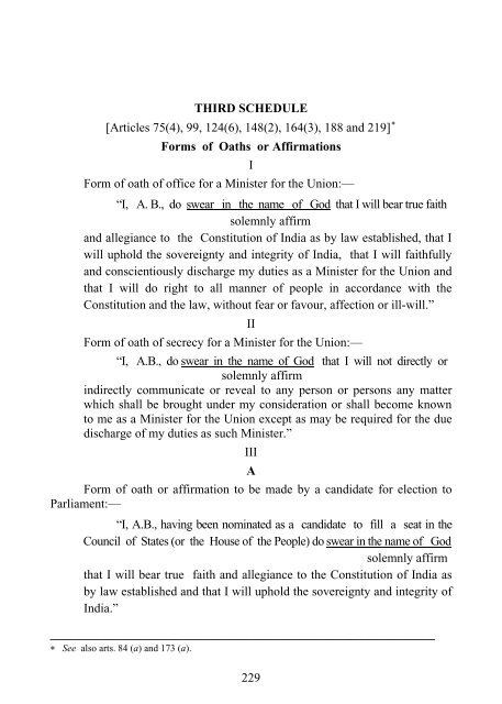 THIRD SCHEDULE - Ministry of Law and Justice